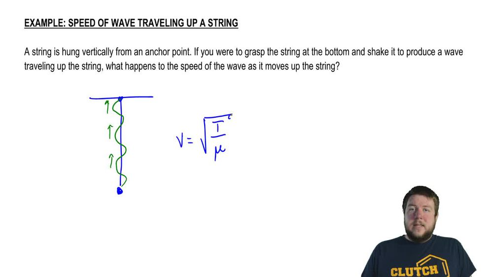 Wave motion | derivation for velocity of transverse wave on sting... | Pearson+ Channels