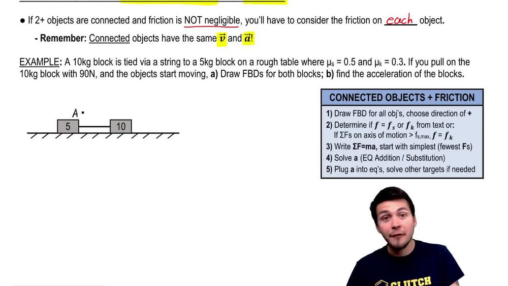 Friction & Newton's Laws Part 6 Boxes Pulled FBD Physics | Pearson+ ...