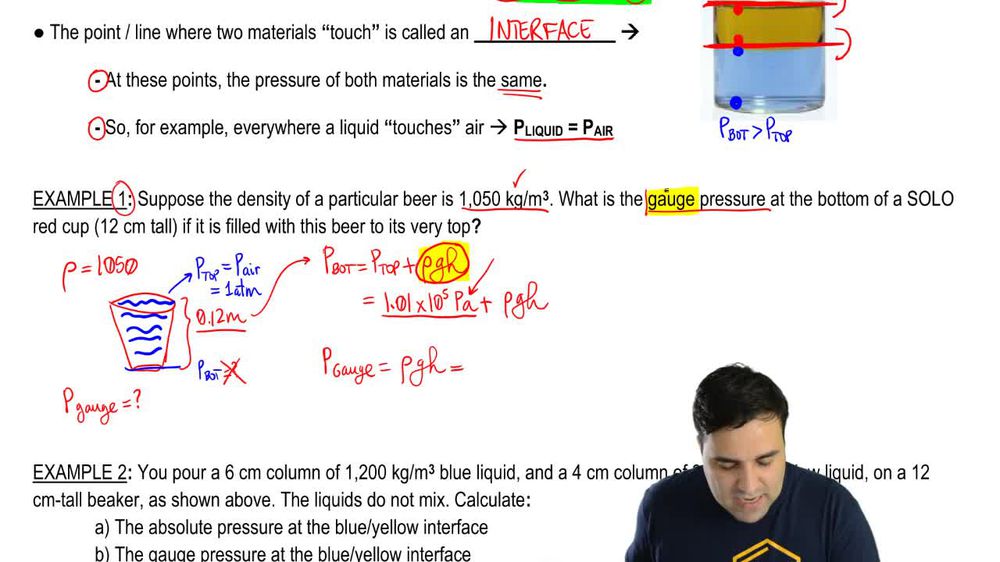 Introduction to Pressure & Fluids - Physics Practice Problems | Pearson+ Channels