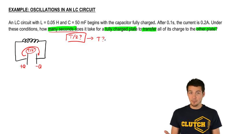 LC Oscillating Circuit: Example Problems | Pearson+ Channels